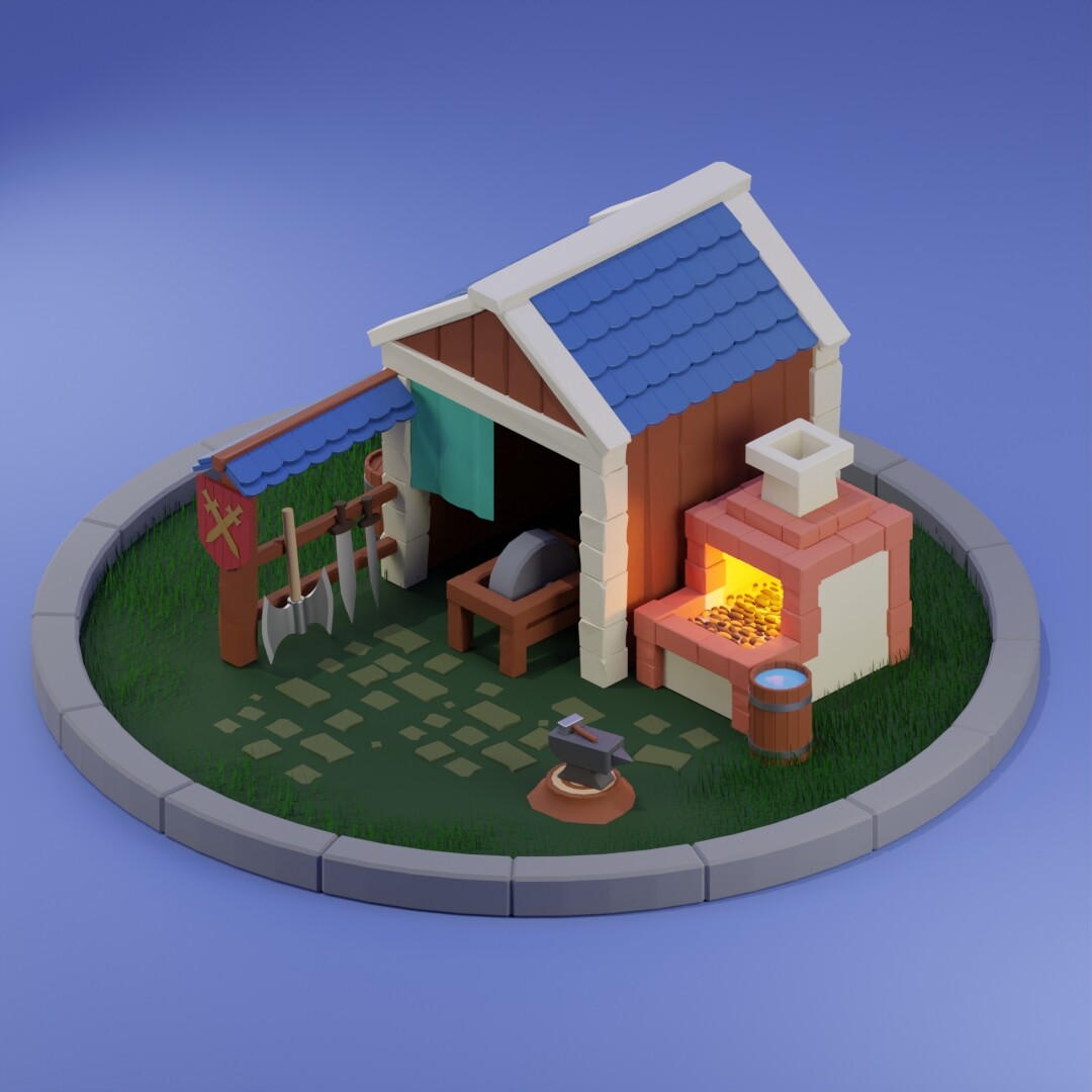 ArtStation - Game concept art. Blacksmith