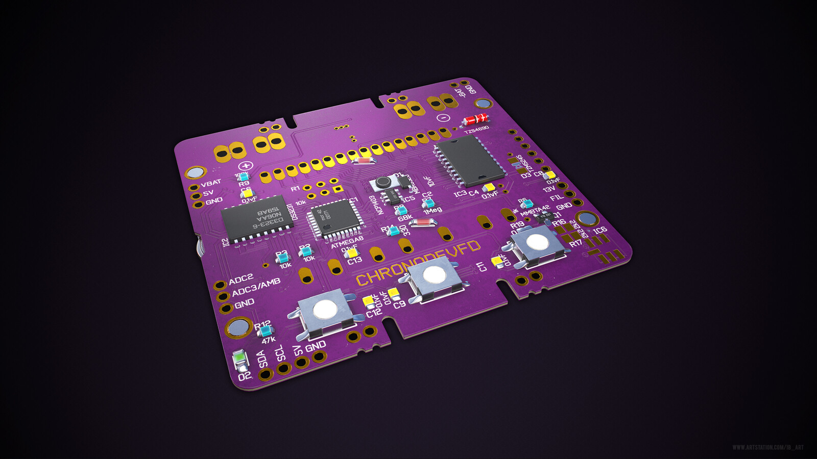 I B - ChronodeVFD wristwatch