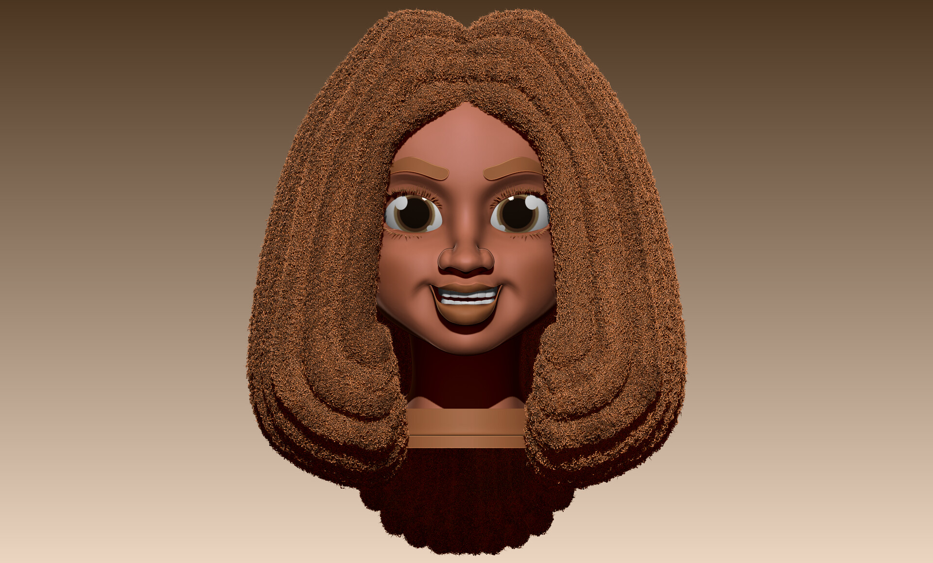 ArtStation - girlSculpt_S_fiberMeshHairBraids