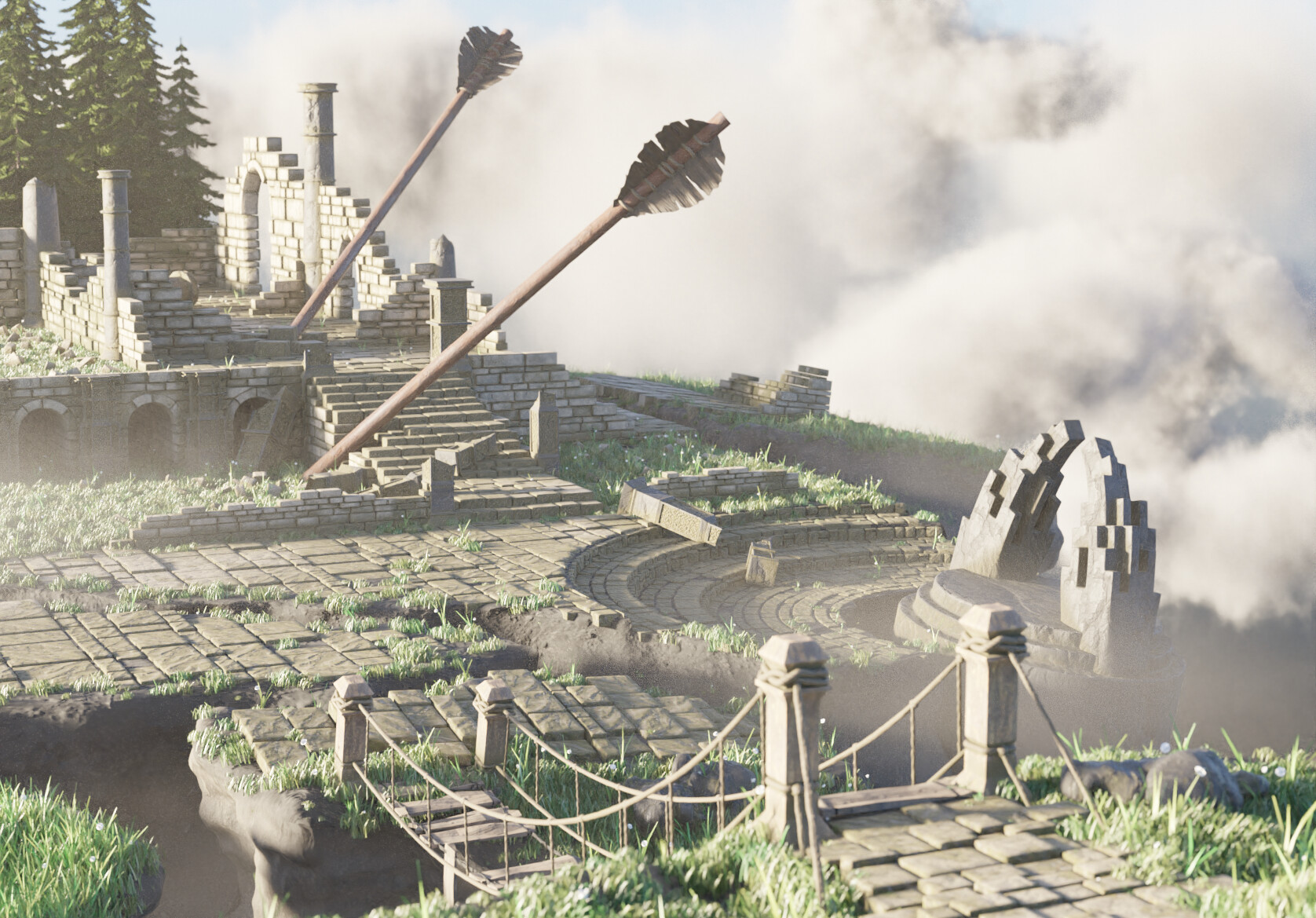 ArtStation - The ruins of Tenebris