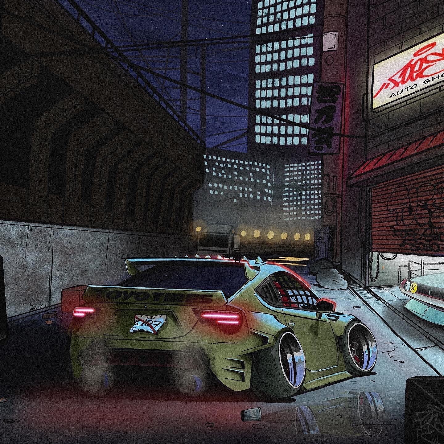 ArtStation - 3am in Japan