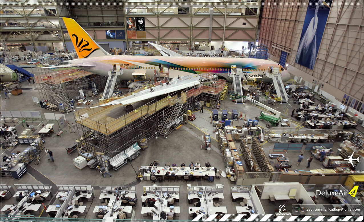 ArtStation - DeluxeAir Boeing 787 Dreamliner Livery concept