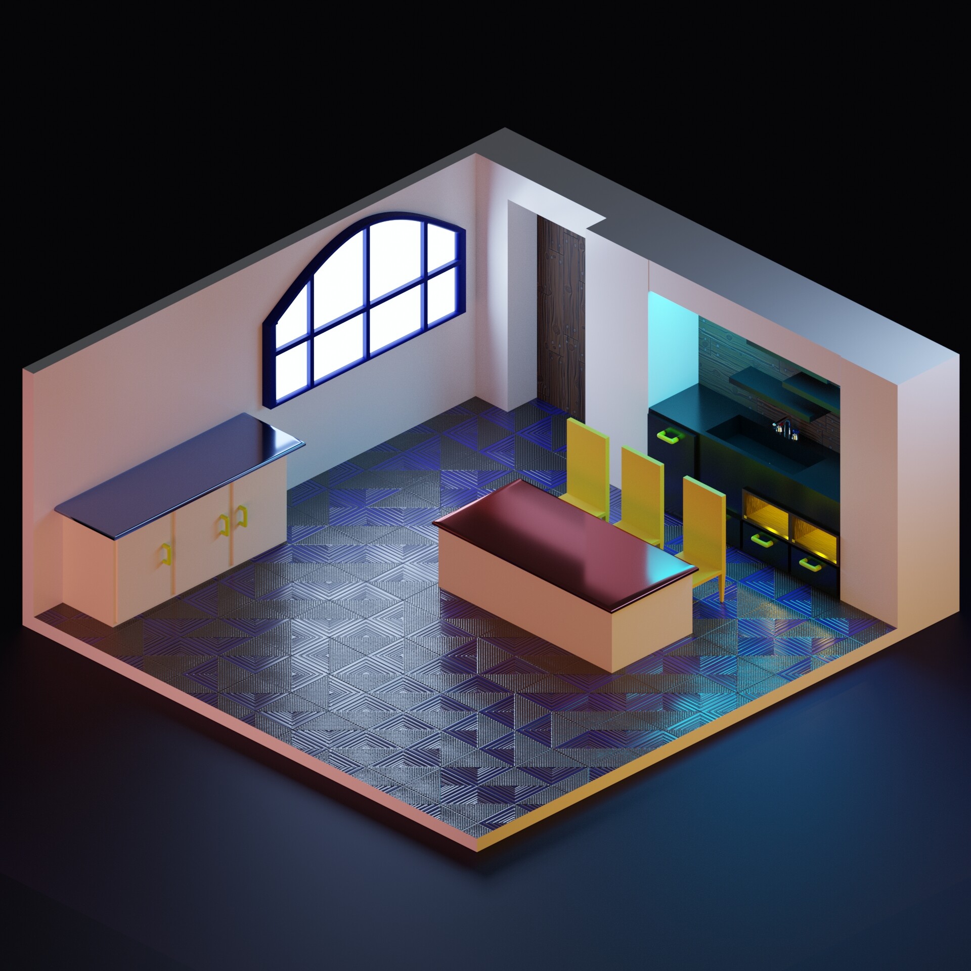 ArtStation - Isometric Kitchen