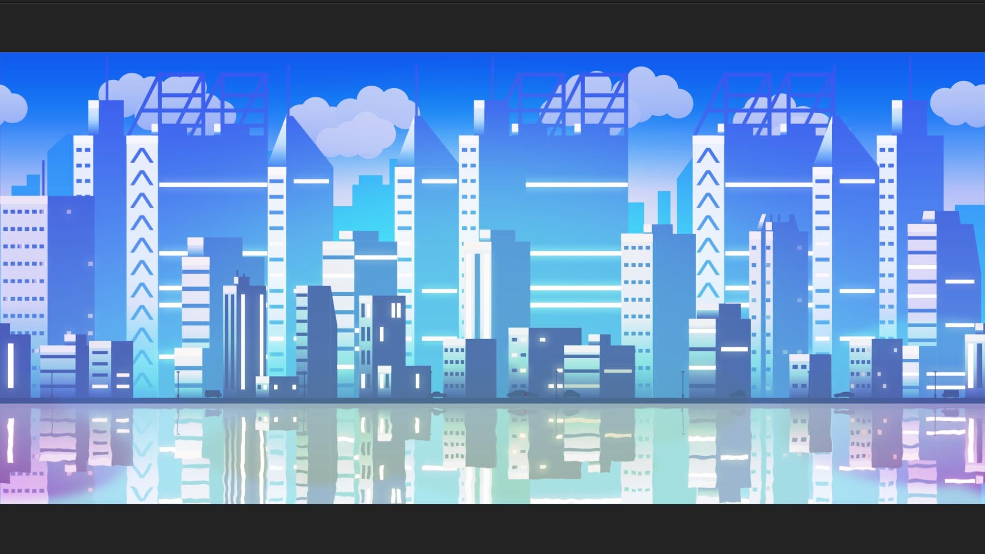 2d Animation City Background