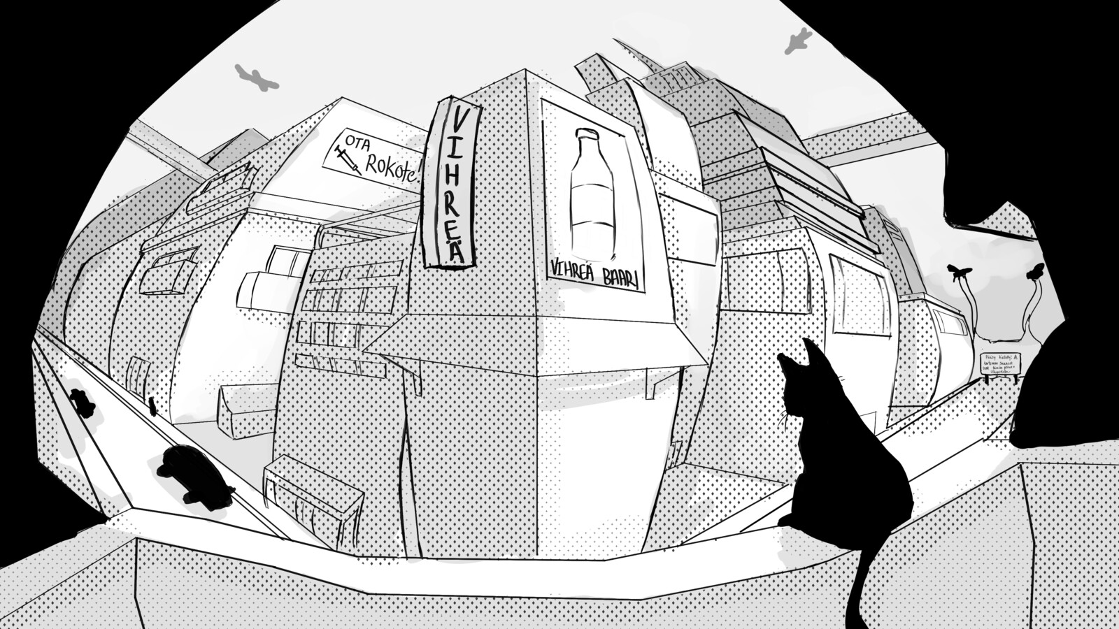 Ryan Mills - 4 Point Perspective cityscape