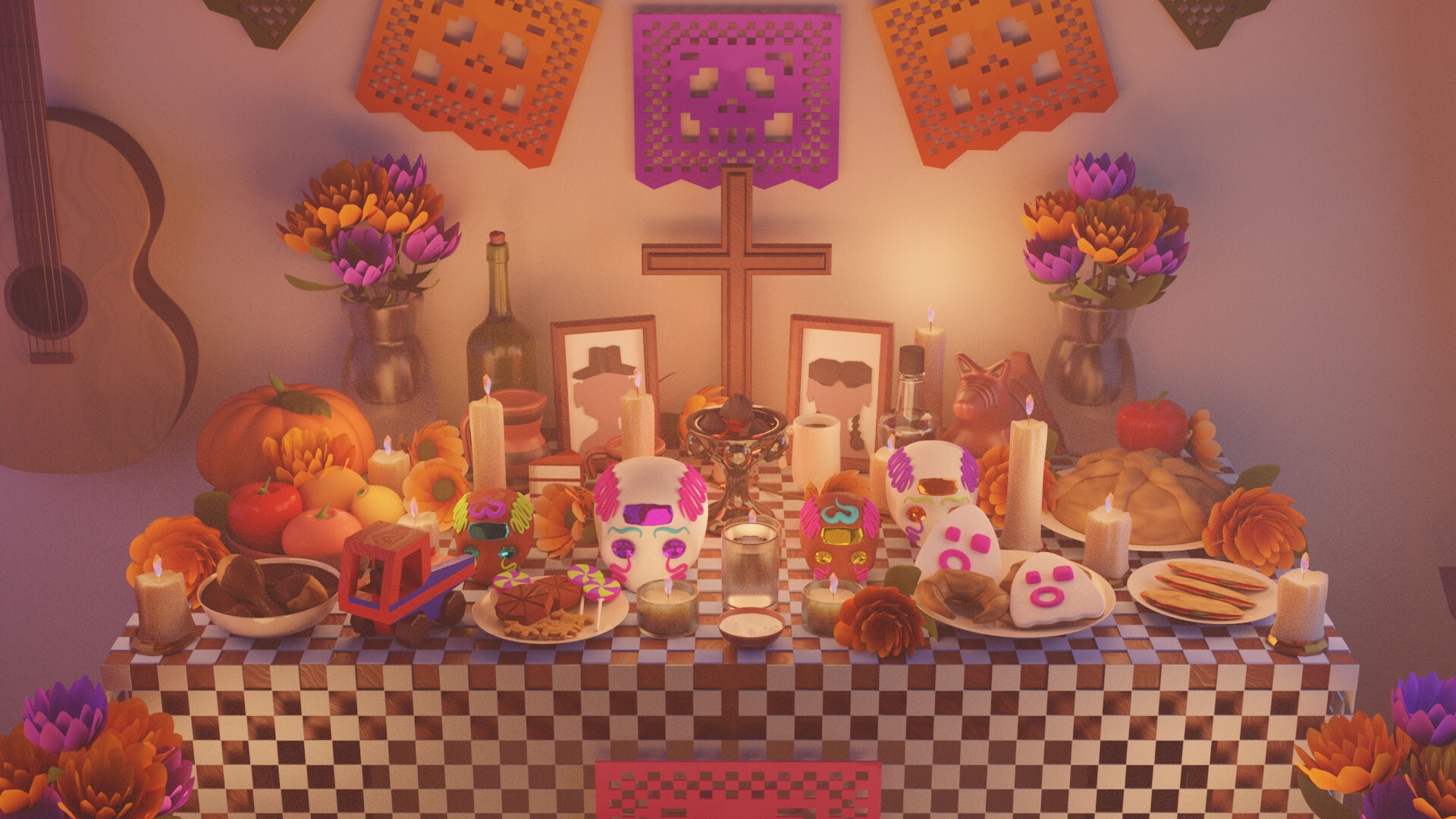 ArtStation - Ofrenda Día de Muertos I
