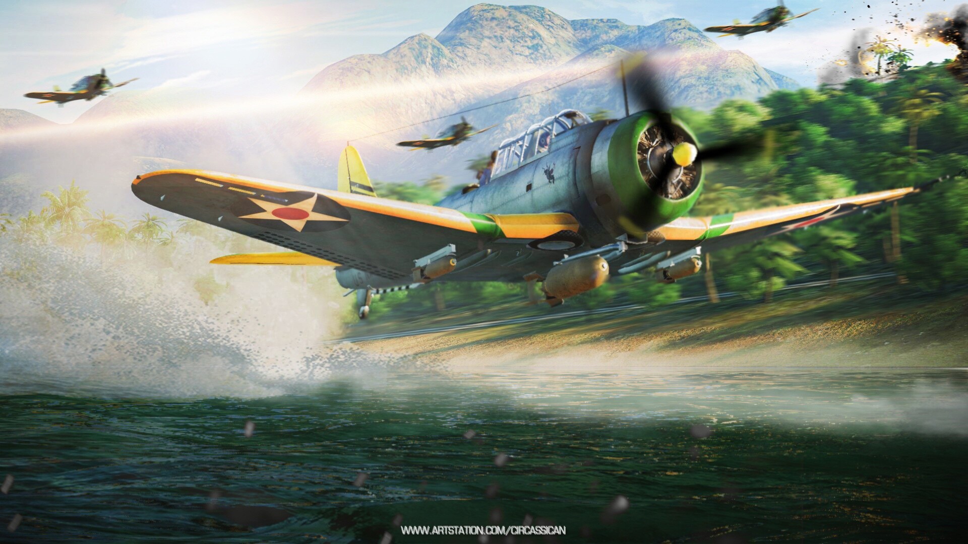ArtStation - Douglas Dauntless SBD-2 BuNo. 2117