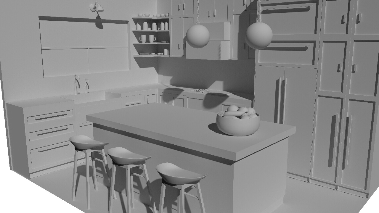 ArtStation - Kitchen Interior