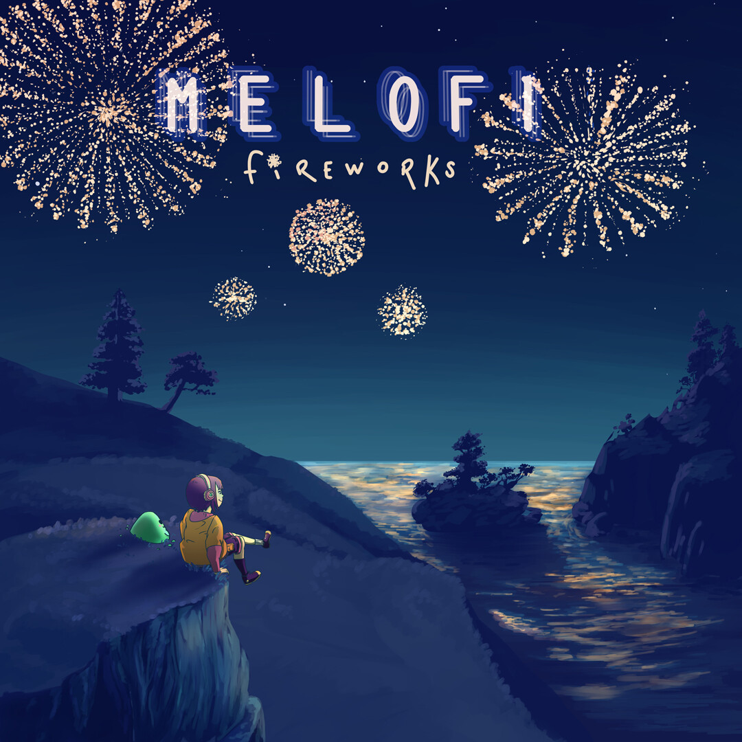 ArtStation - "Fireworks" by Melofi Album Cover Art