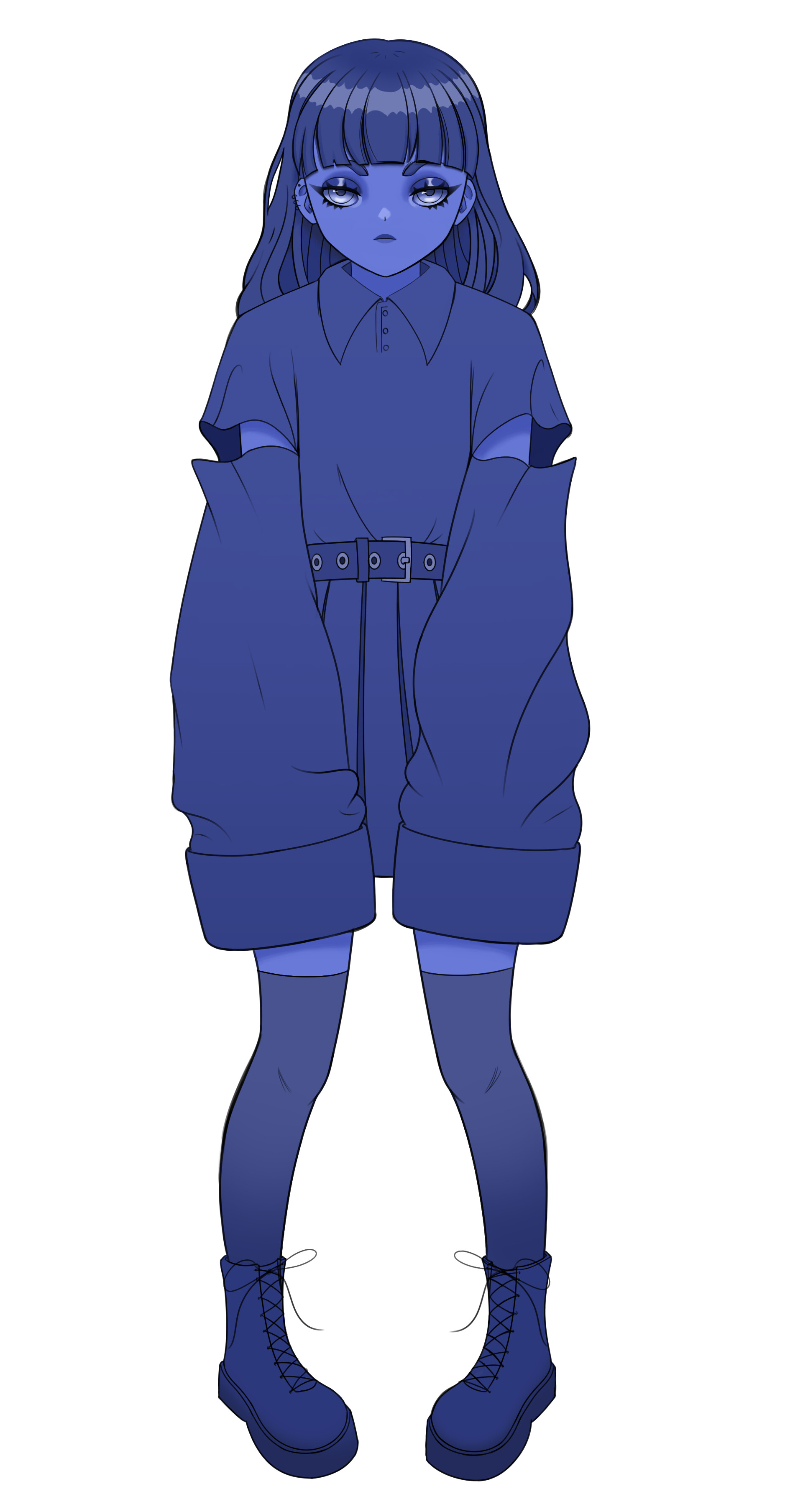 ArtStation - Blue Girl