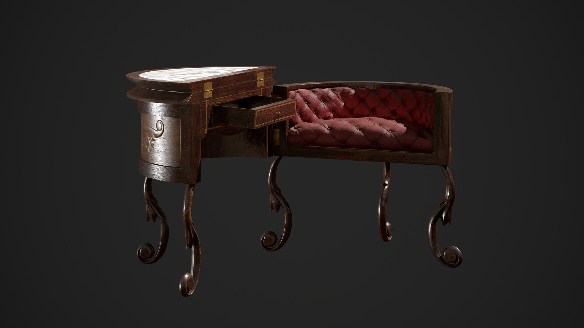 Daniel Alonso Carazo - Victorian metamorphic desk chair