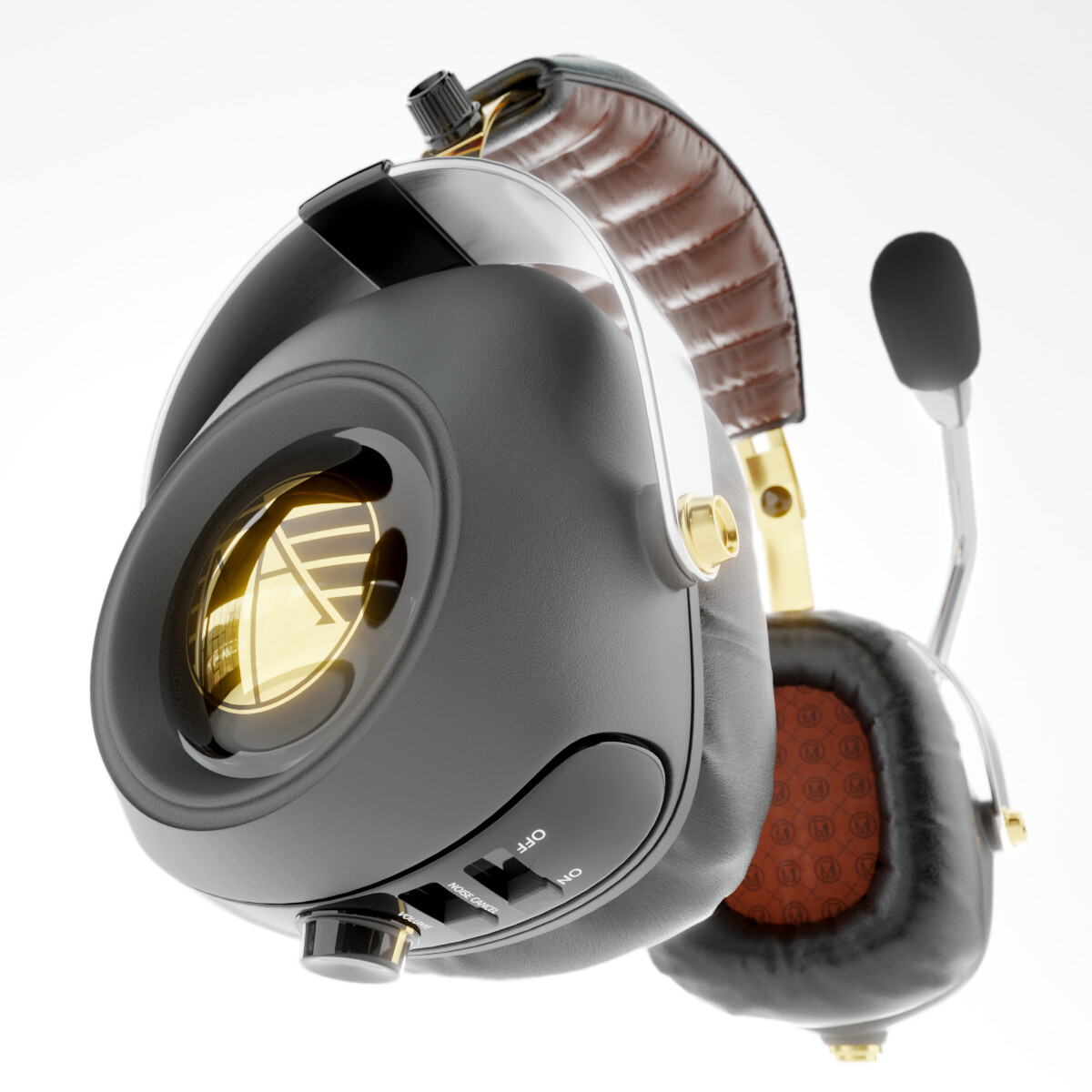 ArtStation - Model 3d: Aviation headset