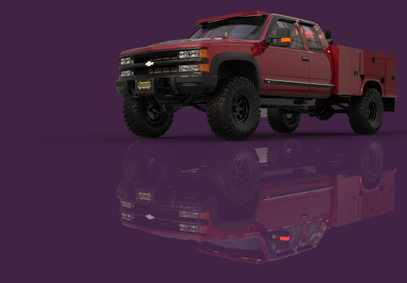 ArtStation - Chevy silverado work truck render