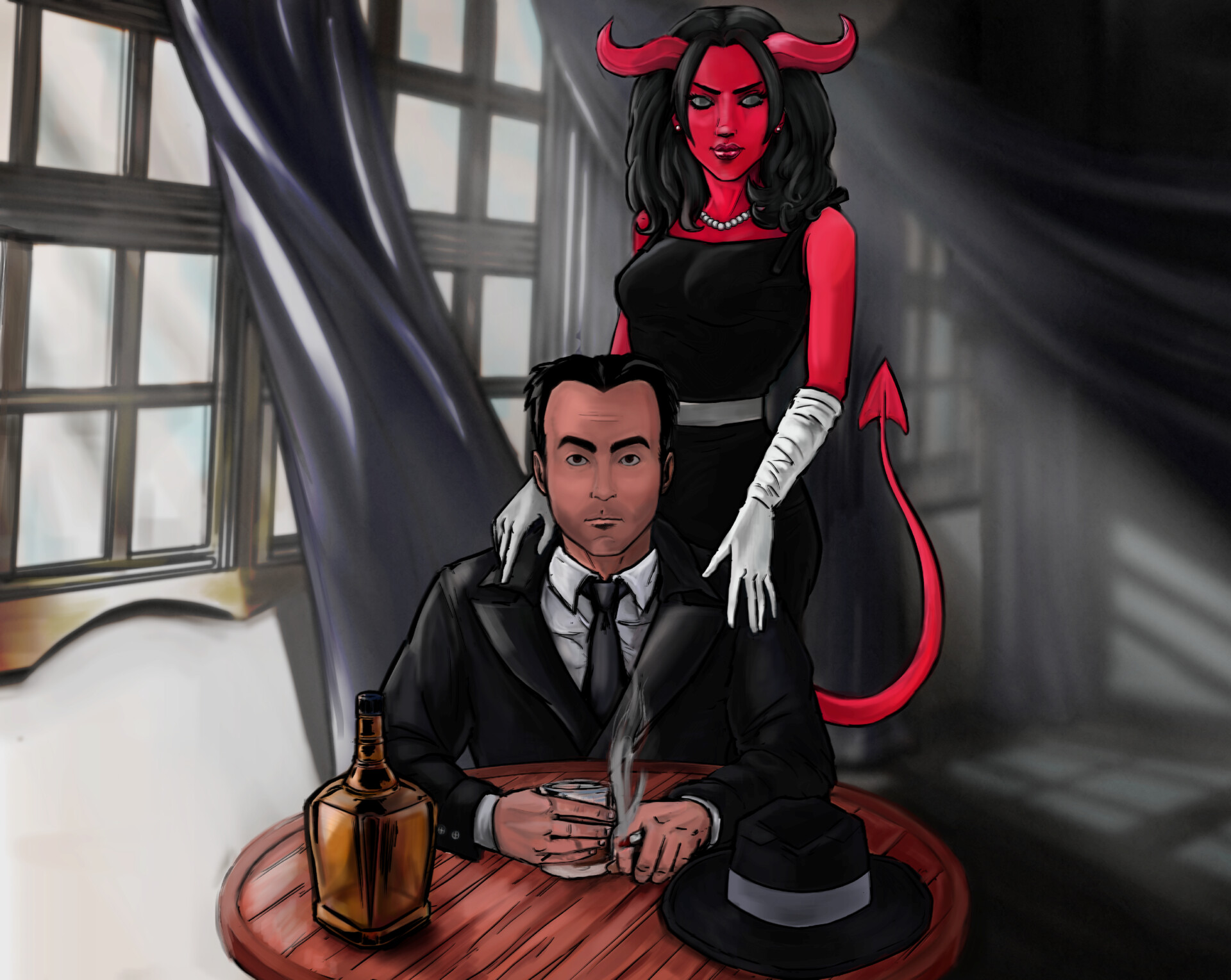 ArtStation - Blues Man and Devil Woman