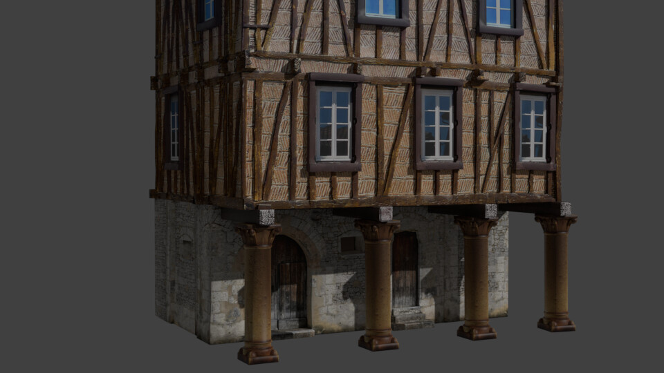 ArtStation - 3D Medieval house