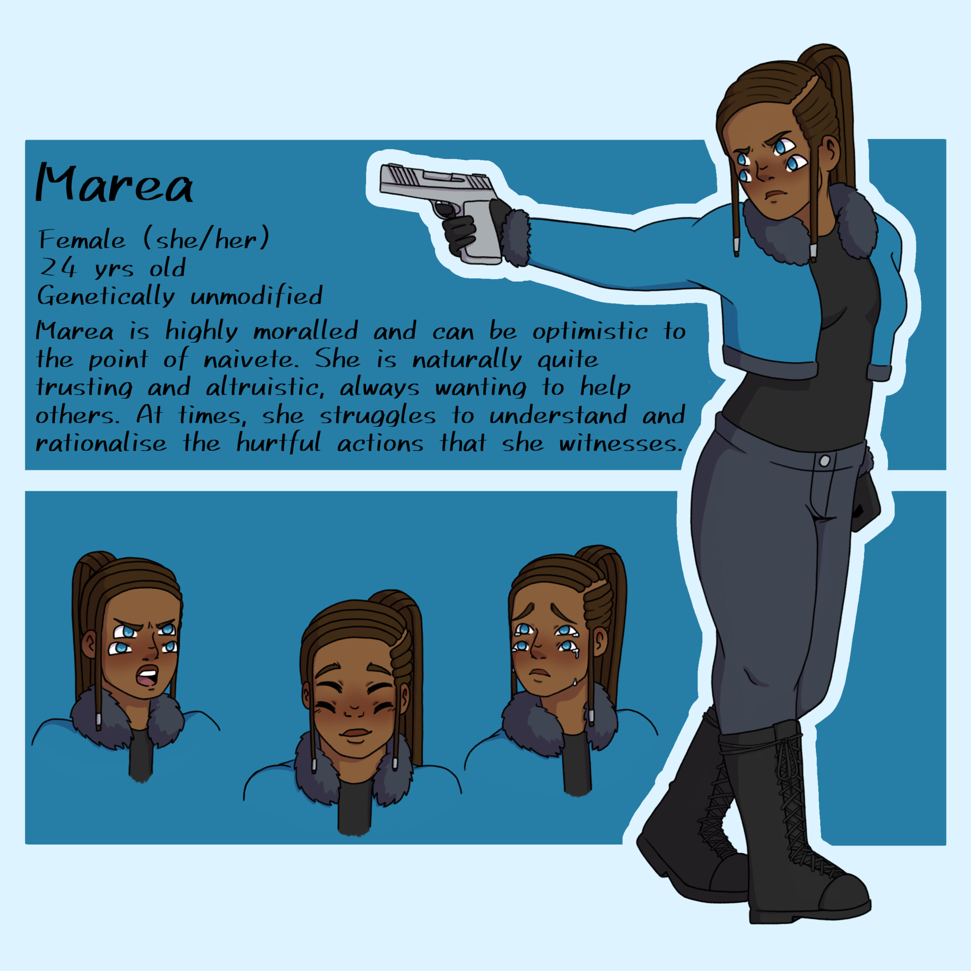 ArtStation - Marea - Character design sheet