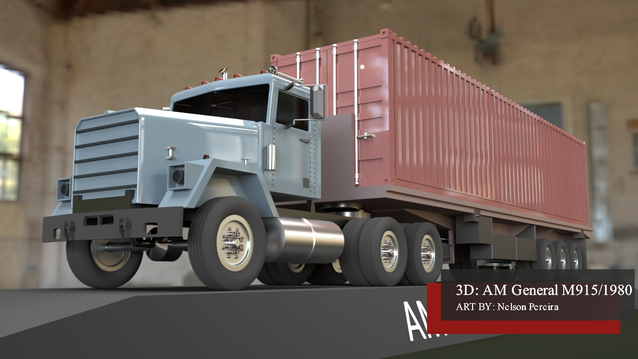 ArtStation - Am General M915 Truck (1980)