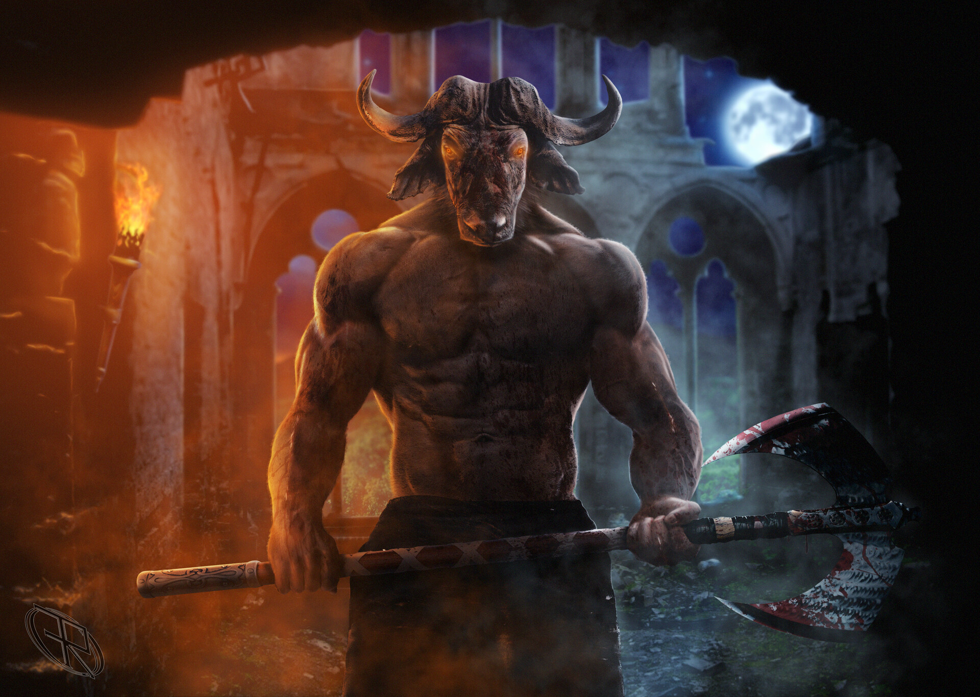 ArtStation - Heroes of Might and Magic - Minotaur
