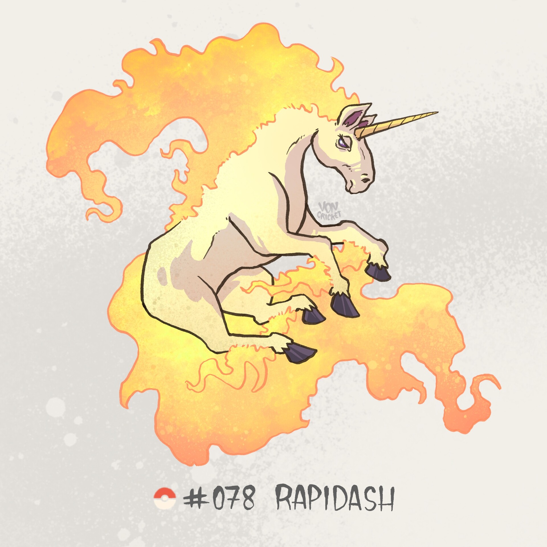 ArtStation - #078 Rapidash