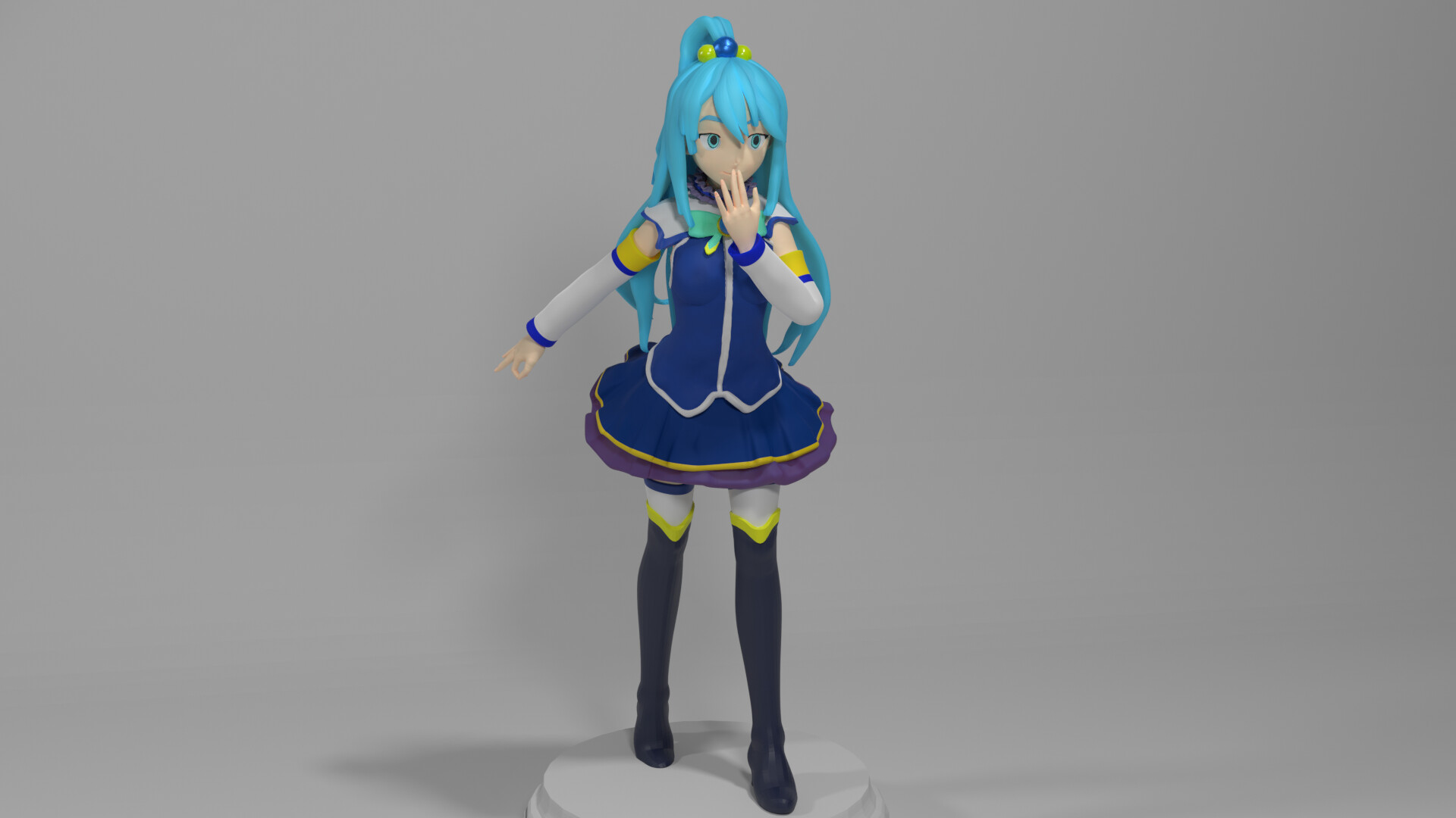 ArtStation - Aqua 3D Printable Figurine - Old Personal Project