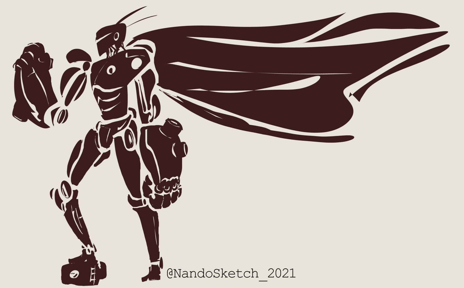 ArtStation - Mech Silhouette Study