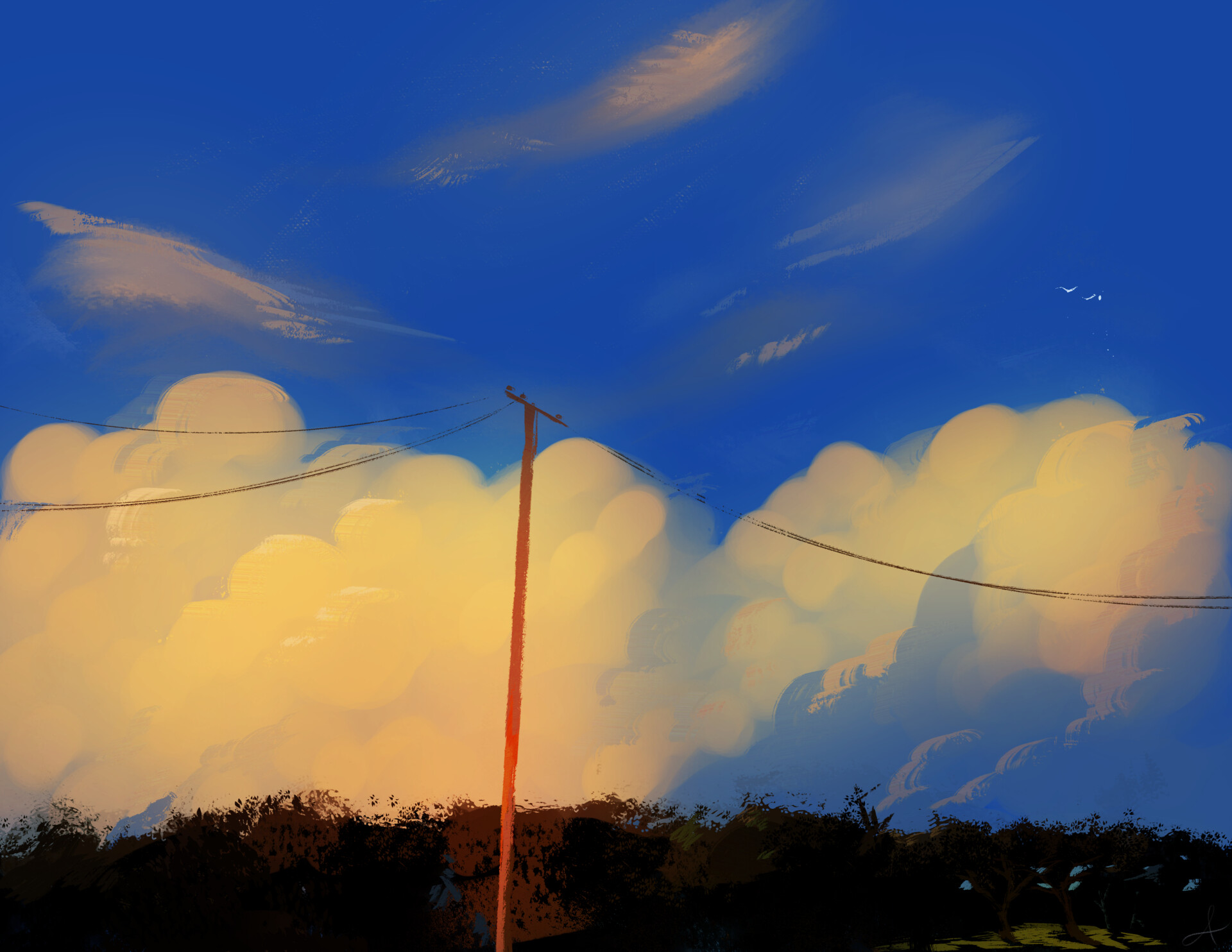 ArtStation - Backroad Sunset