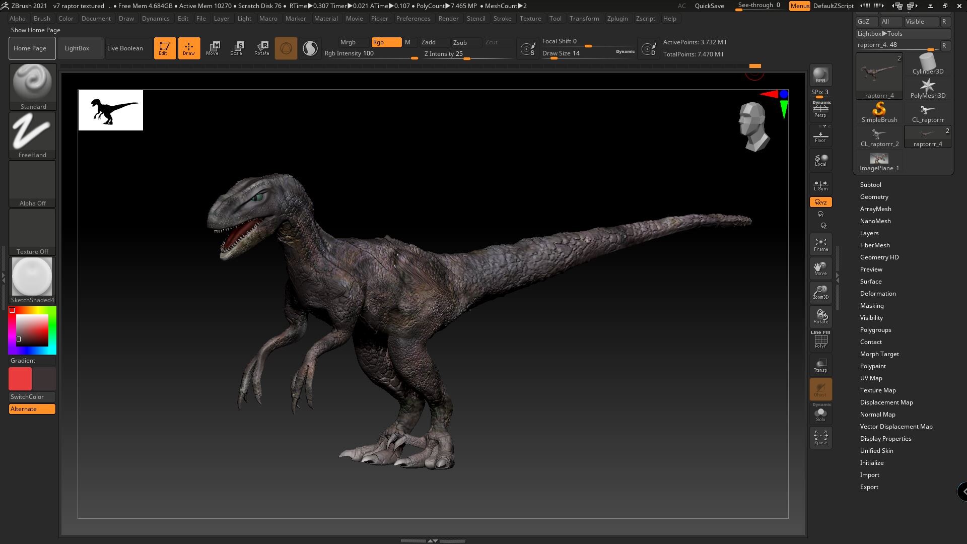 ArtStation - Velociraptor made for a client