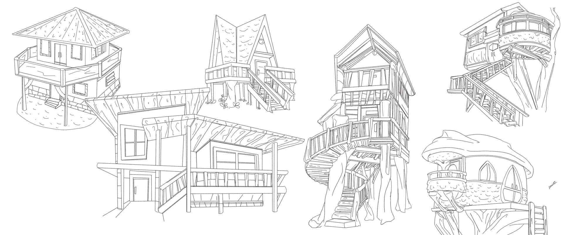 ArtStation - Tiny Houses