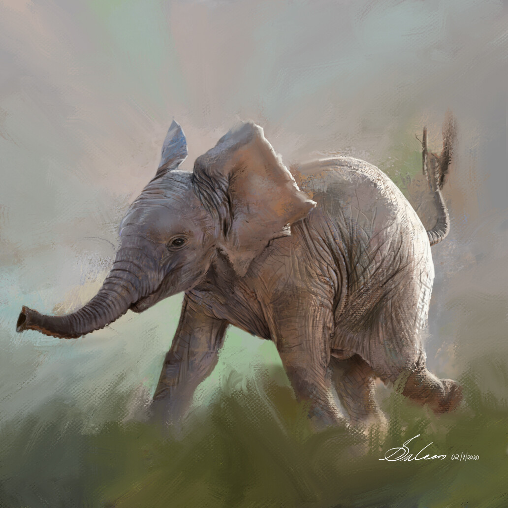 ArtStation - Baby Elephant