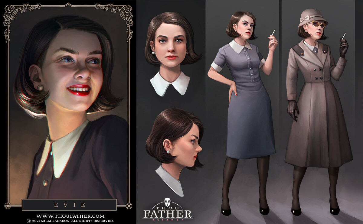 ArtStation - THOU FATHER - Character design - Evie