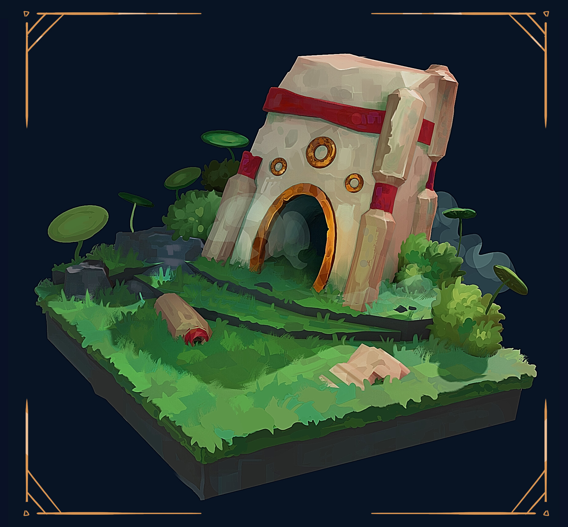 ArtStation - Overgrown Ruins