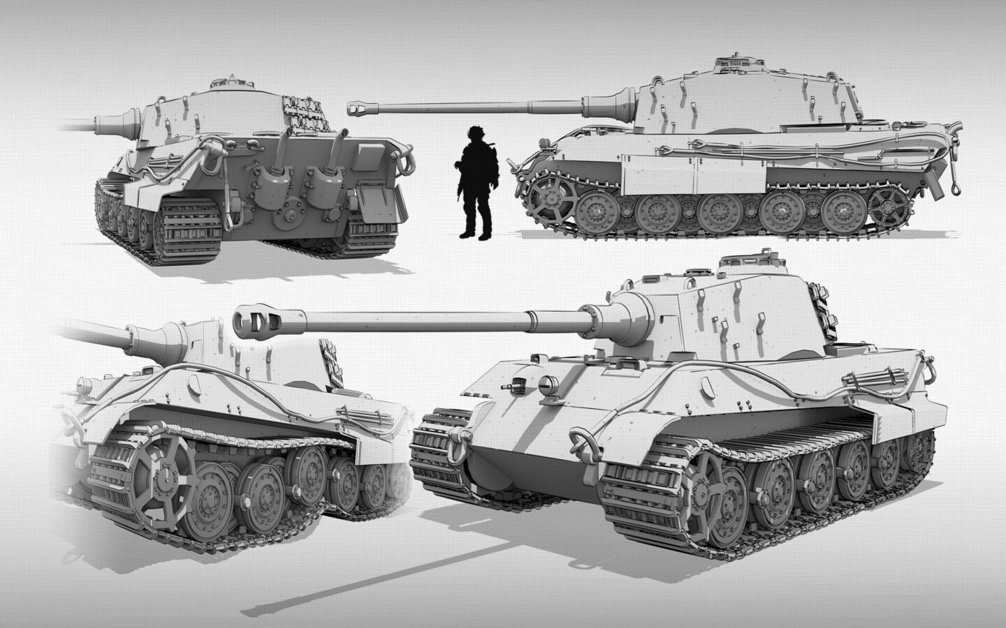 ArtStation - Tiger II tank