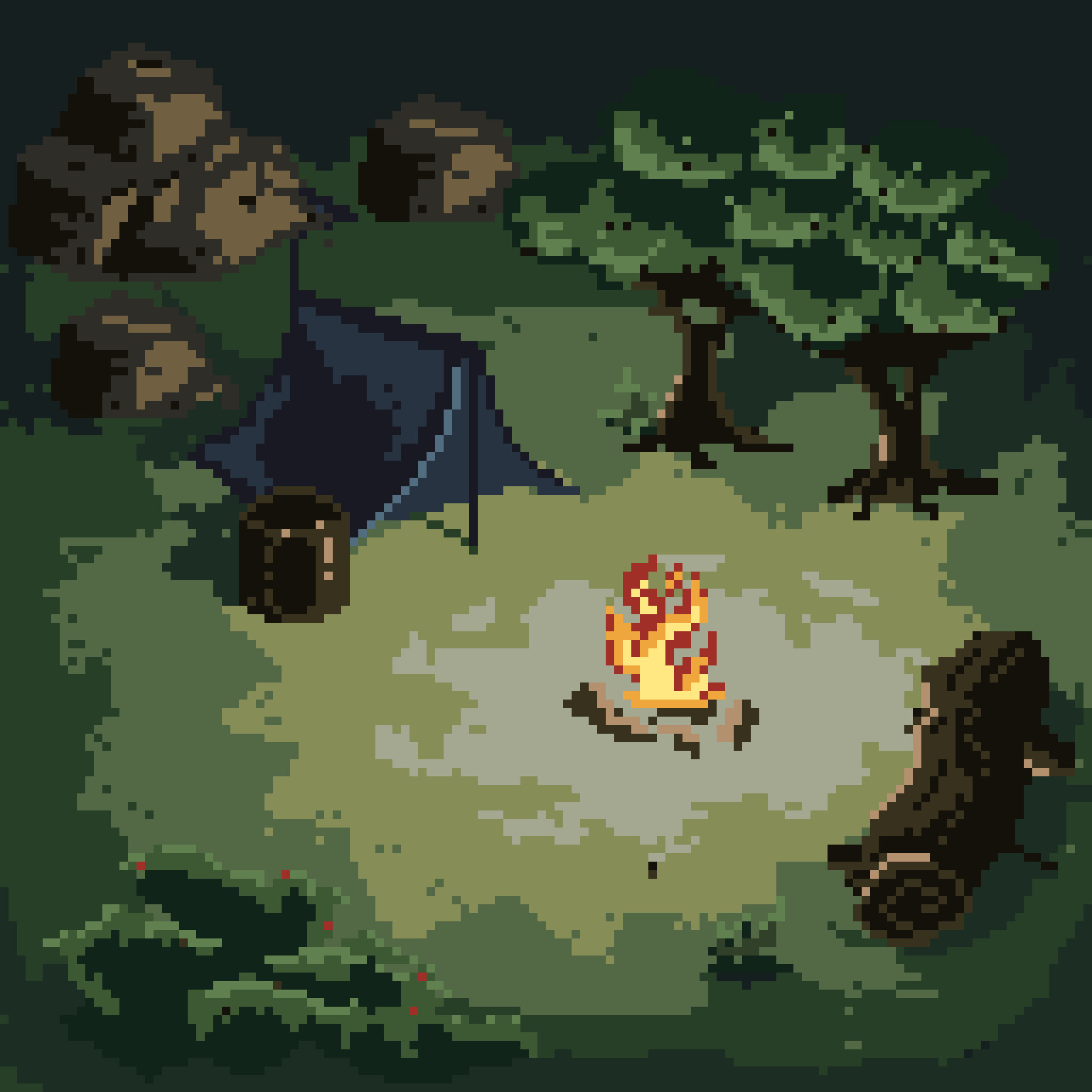 ArtStation - Fire camp