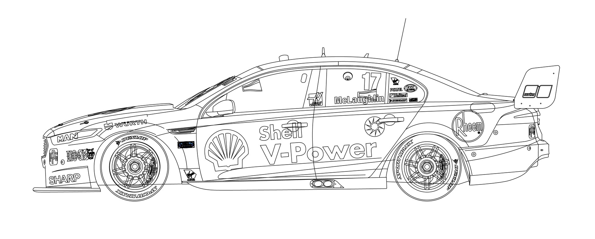 ford falcon coloring pages