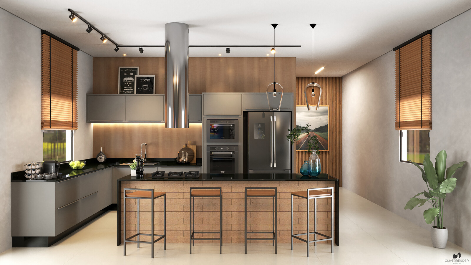 OLIVER RENDER - STUDIO 3D - CGI - COZINHA