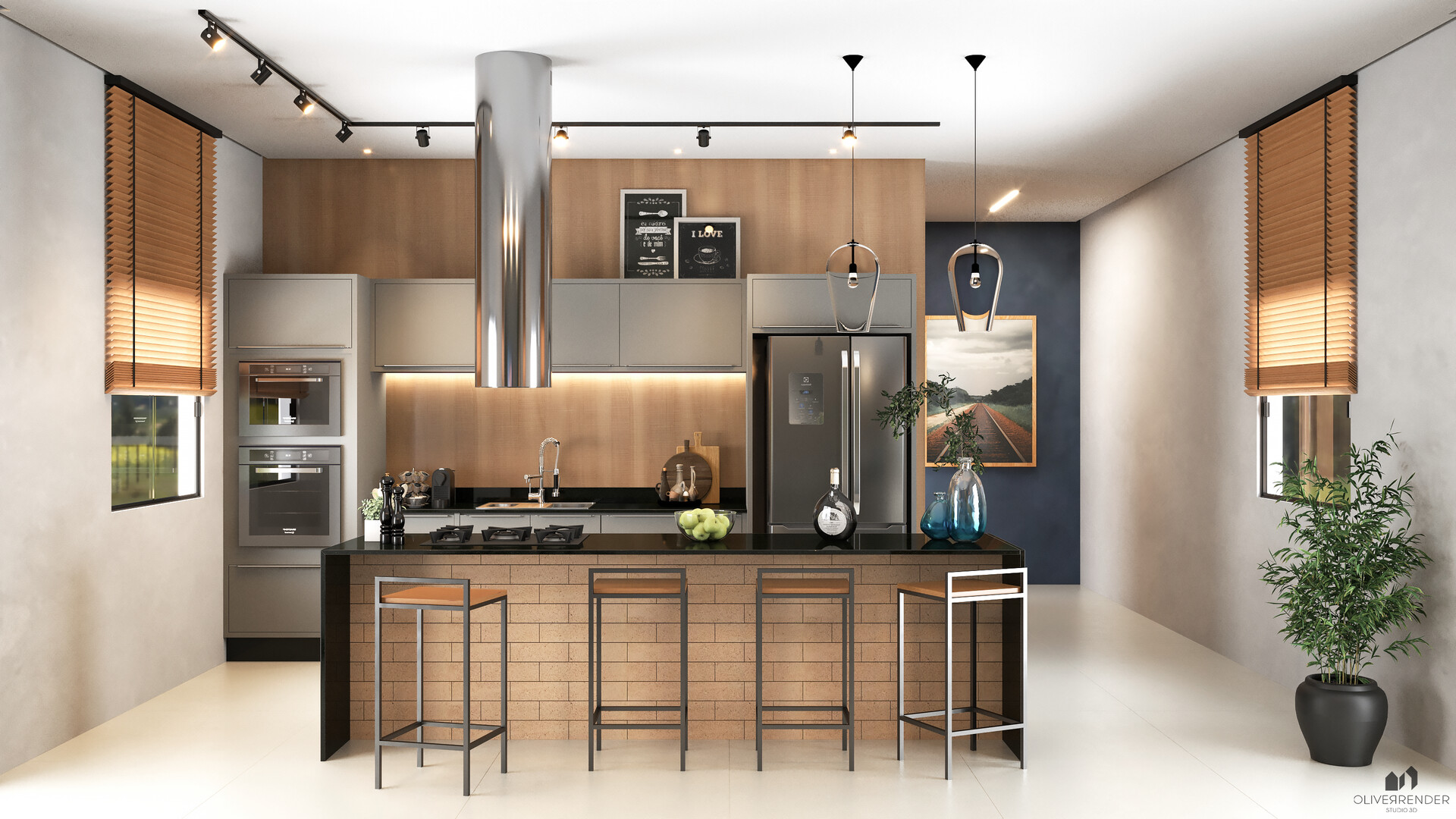 OLIVER RENDER - STUDIO 3D - CGI - COZINHA