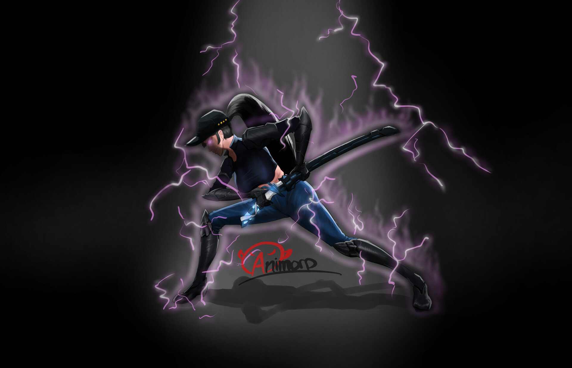 ArtStation - Sona flash sword