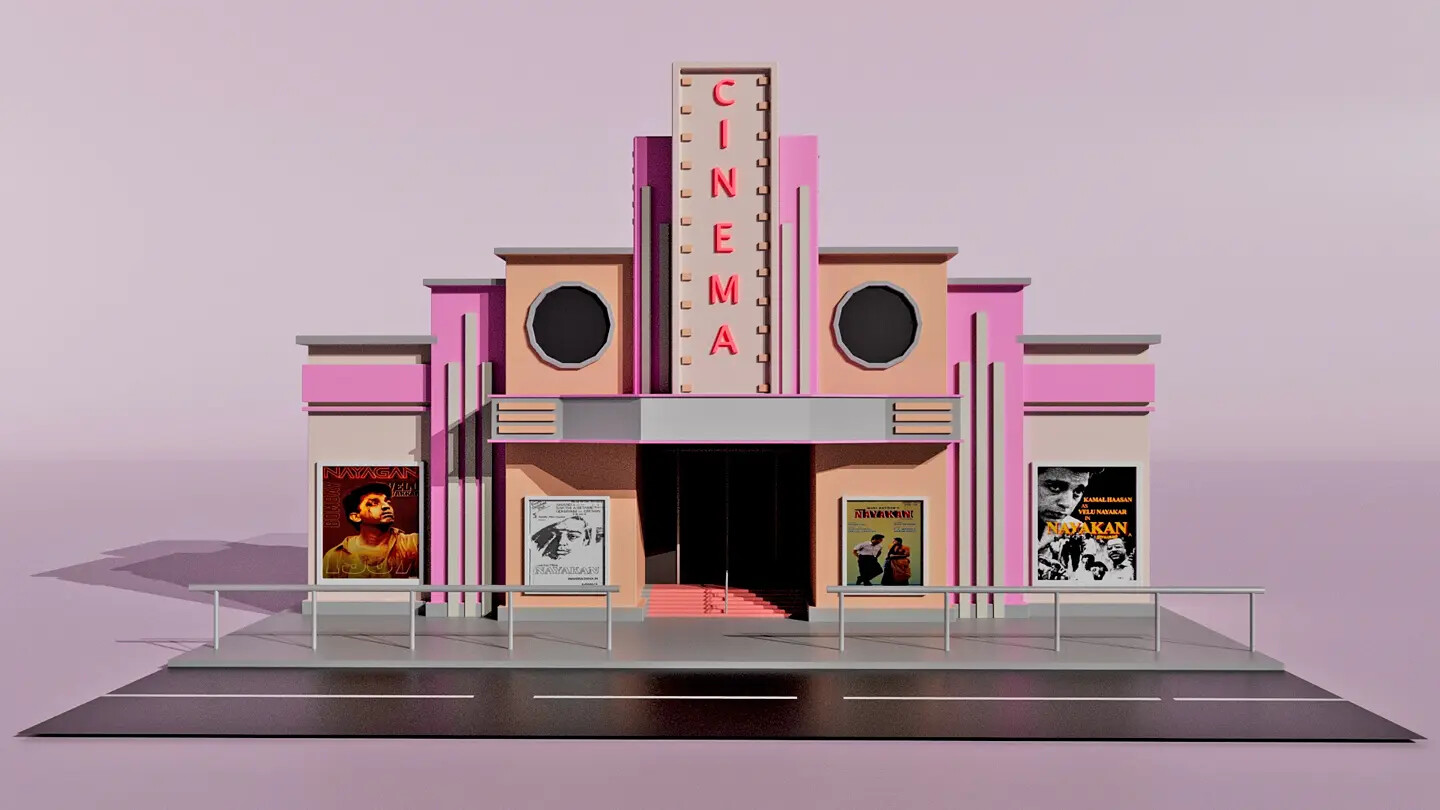 ArtStation - Retro style theatre