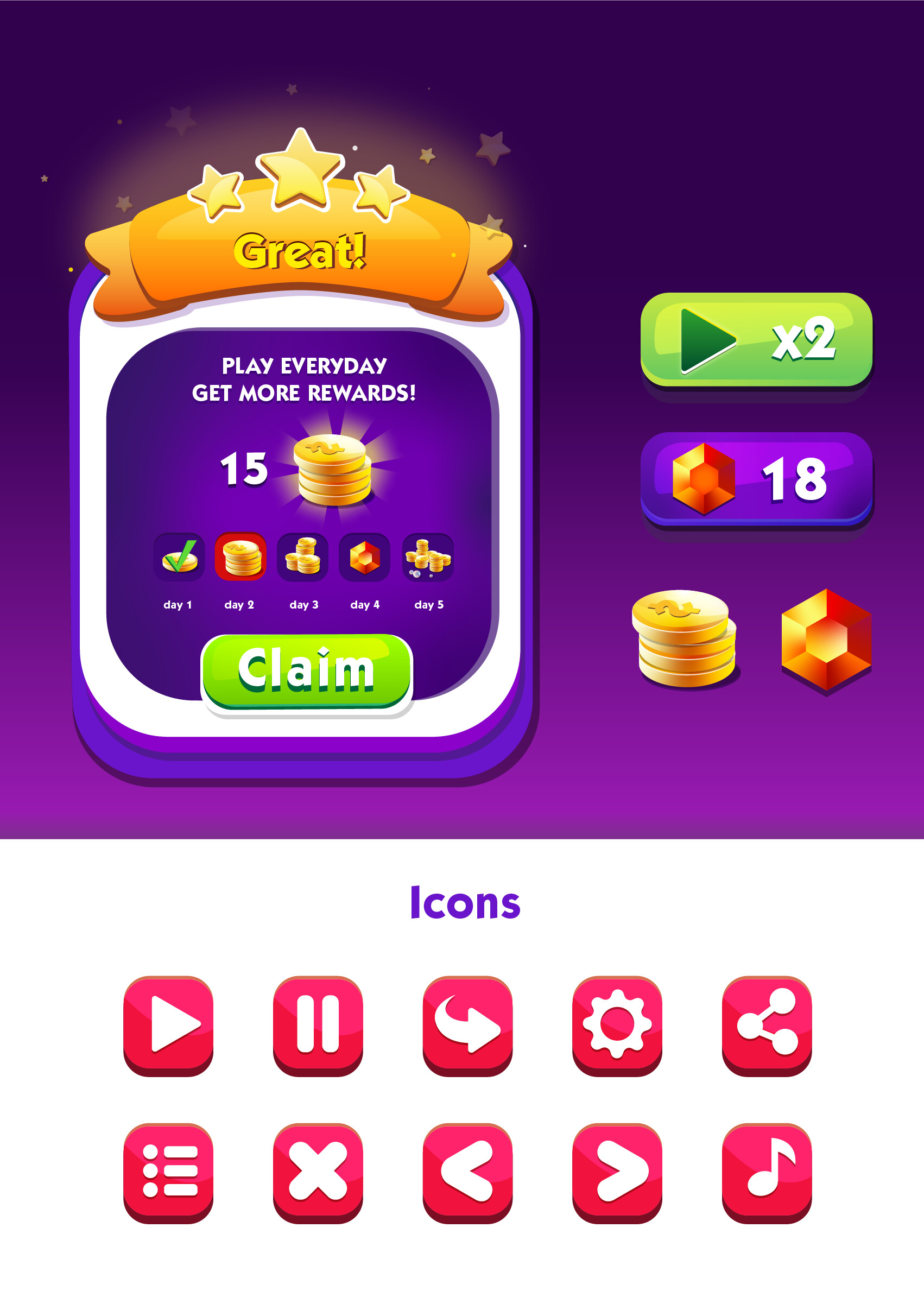 ArtStation - GUI design
