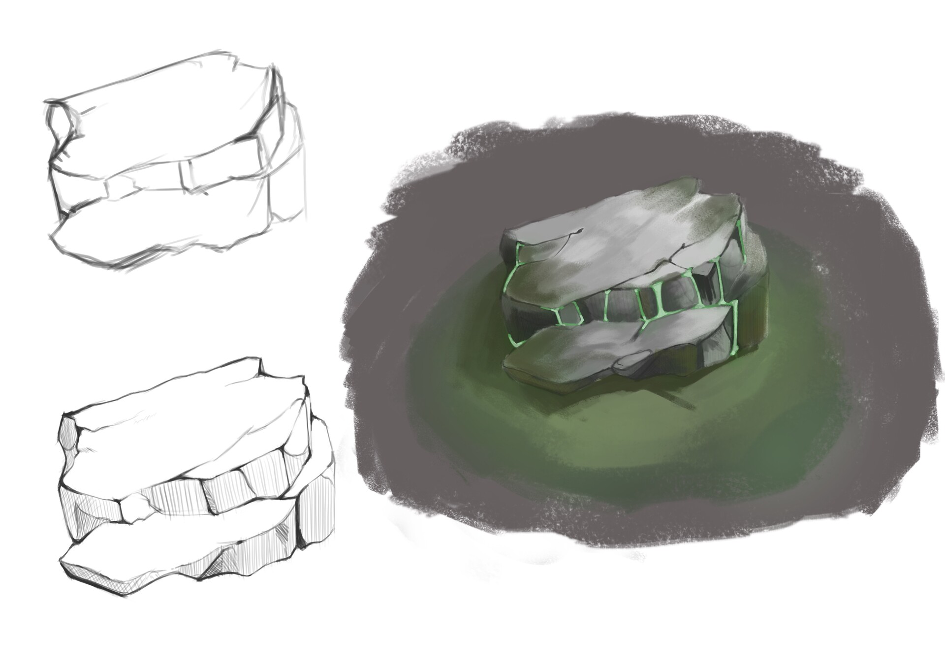 ArtStation - Stone Painting