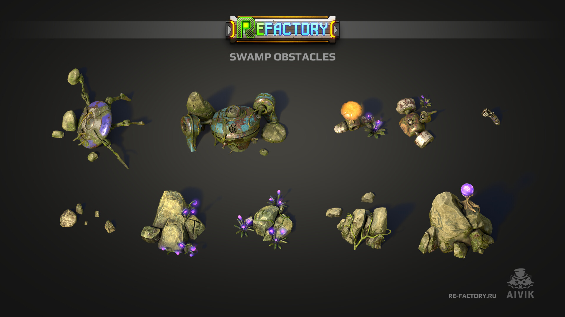 ArtStation - Refactory - Swamp Obstacles
