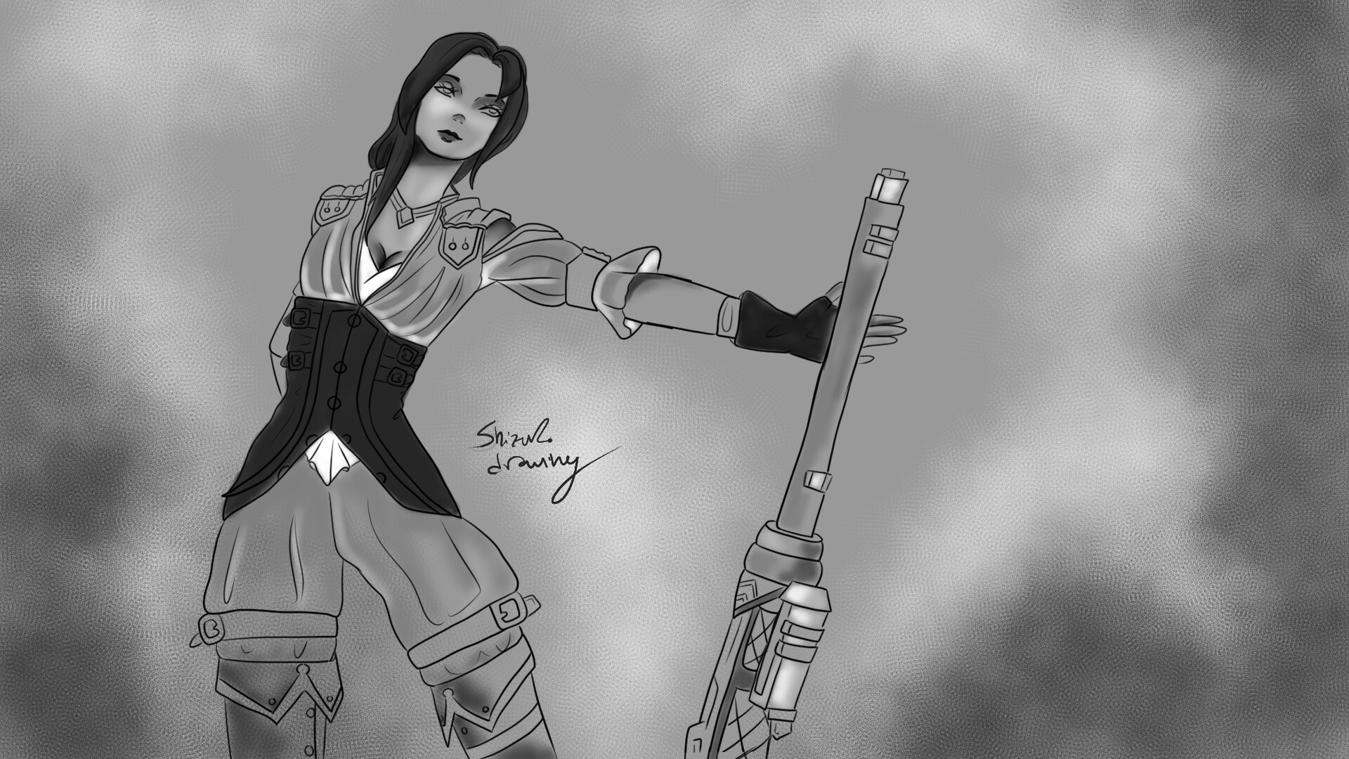 ArtStation - Arcane Caitlyn sketches