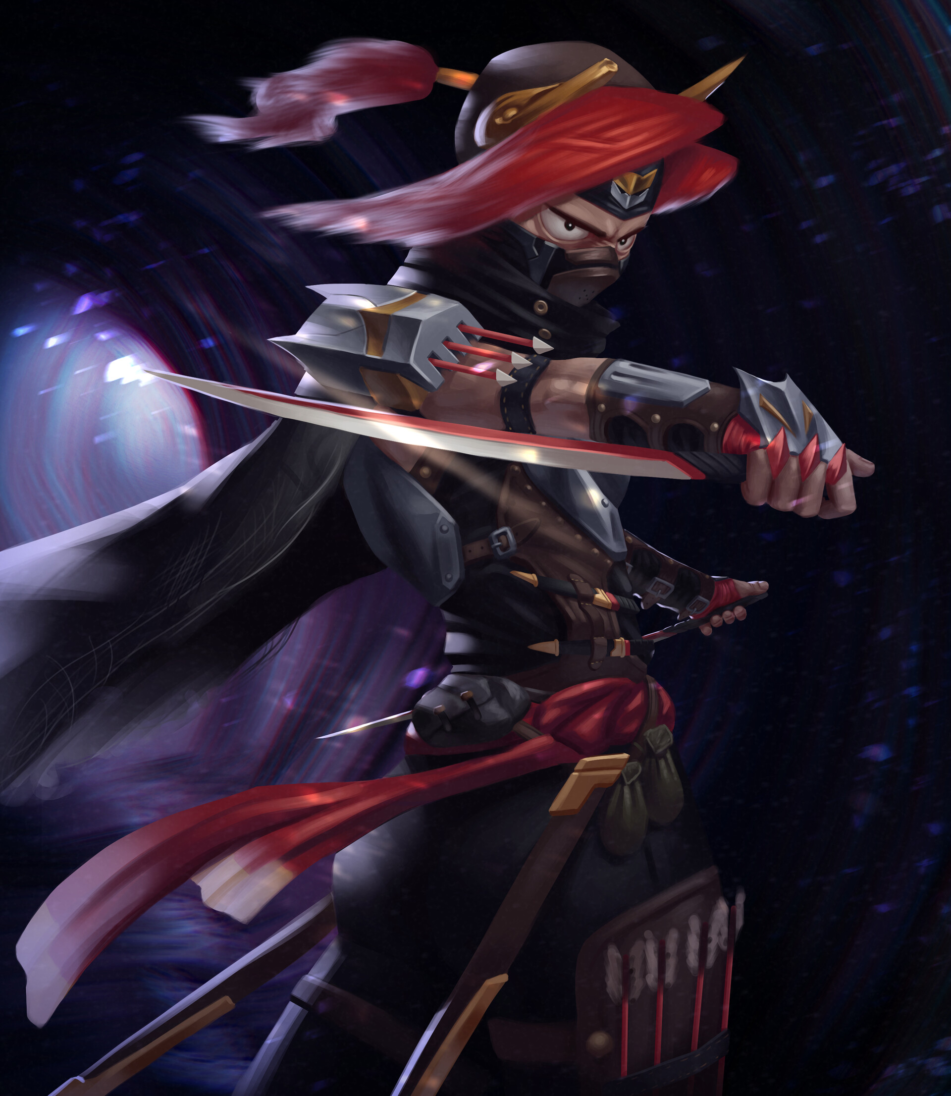 ArtStation - Character design illustration: ninja assasssin