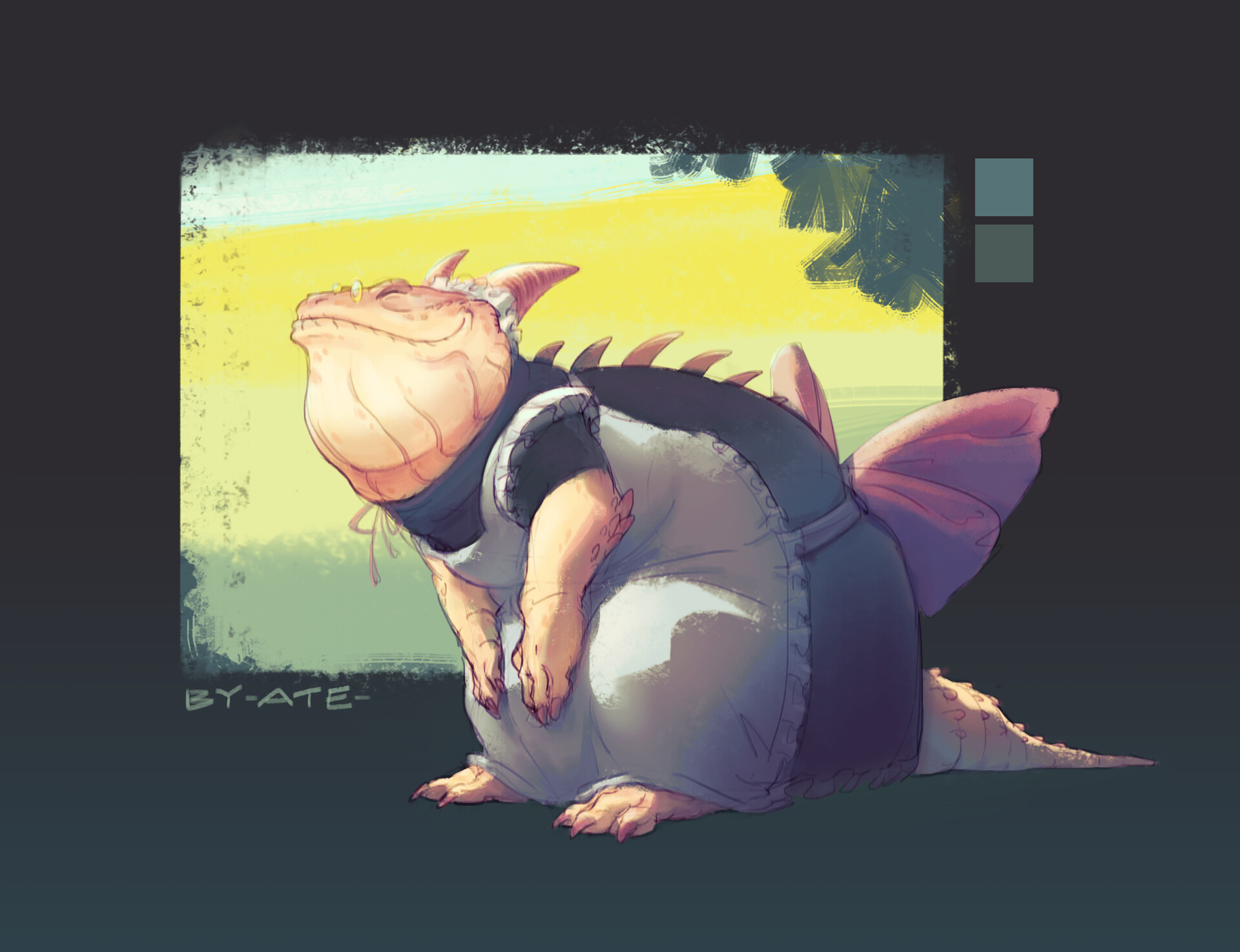 ArtStation - lizard maid