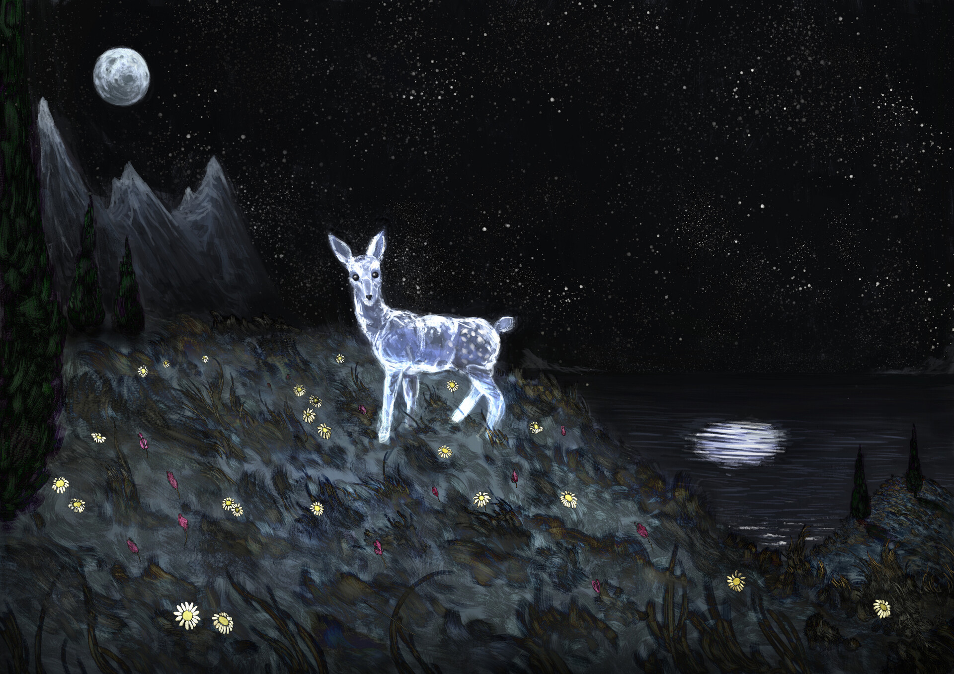 ArtStation - crystal deer