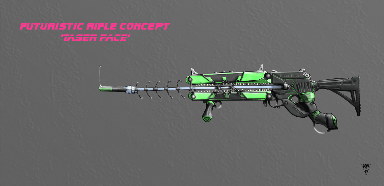 ArtStation - Futuristic Rifle Concept - Firing / FX Viz Animation, Tim ...