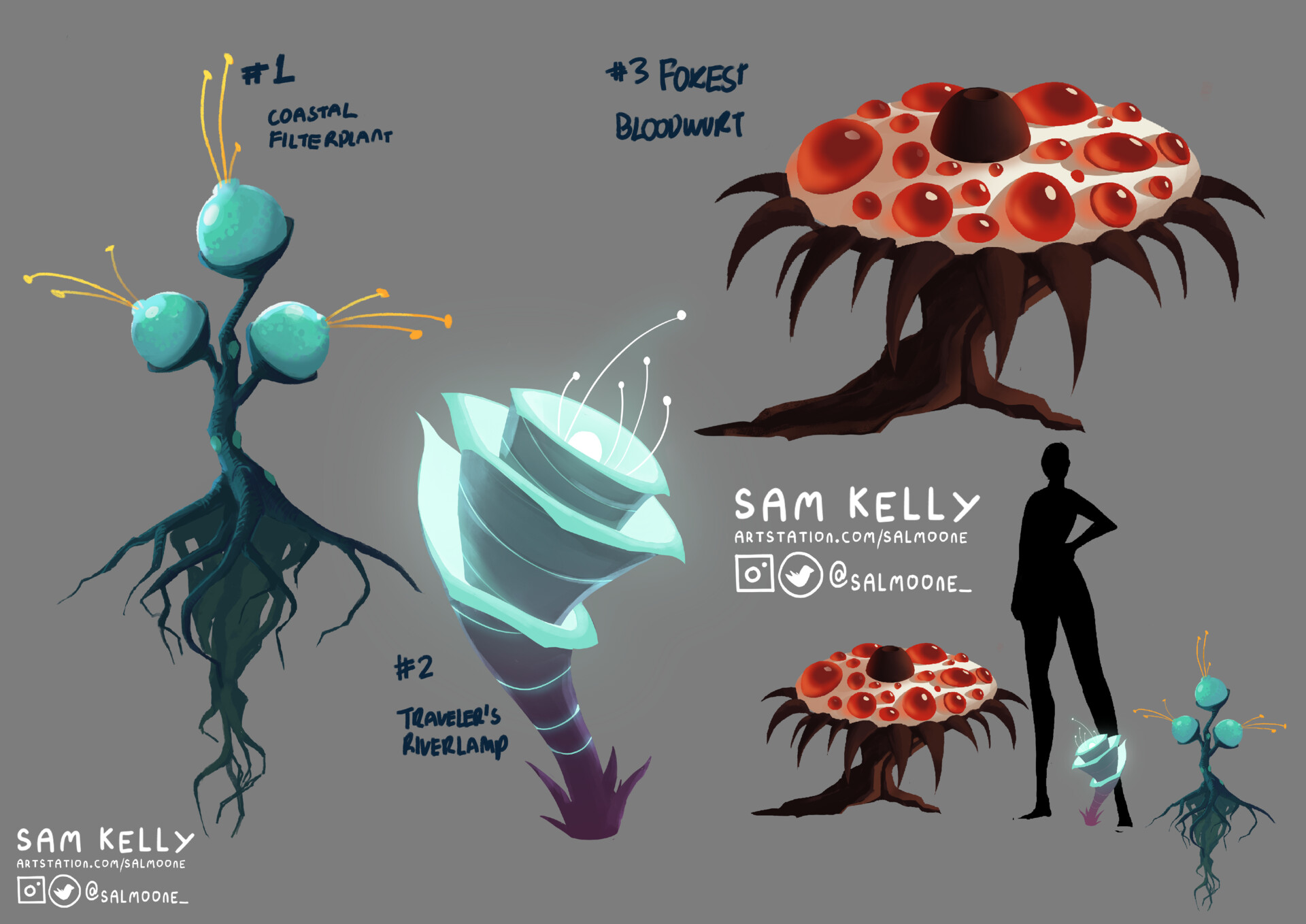 Sam Kelly - Alien plant design