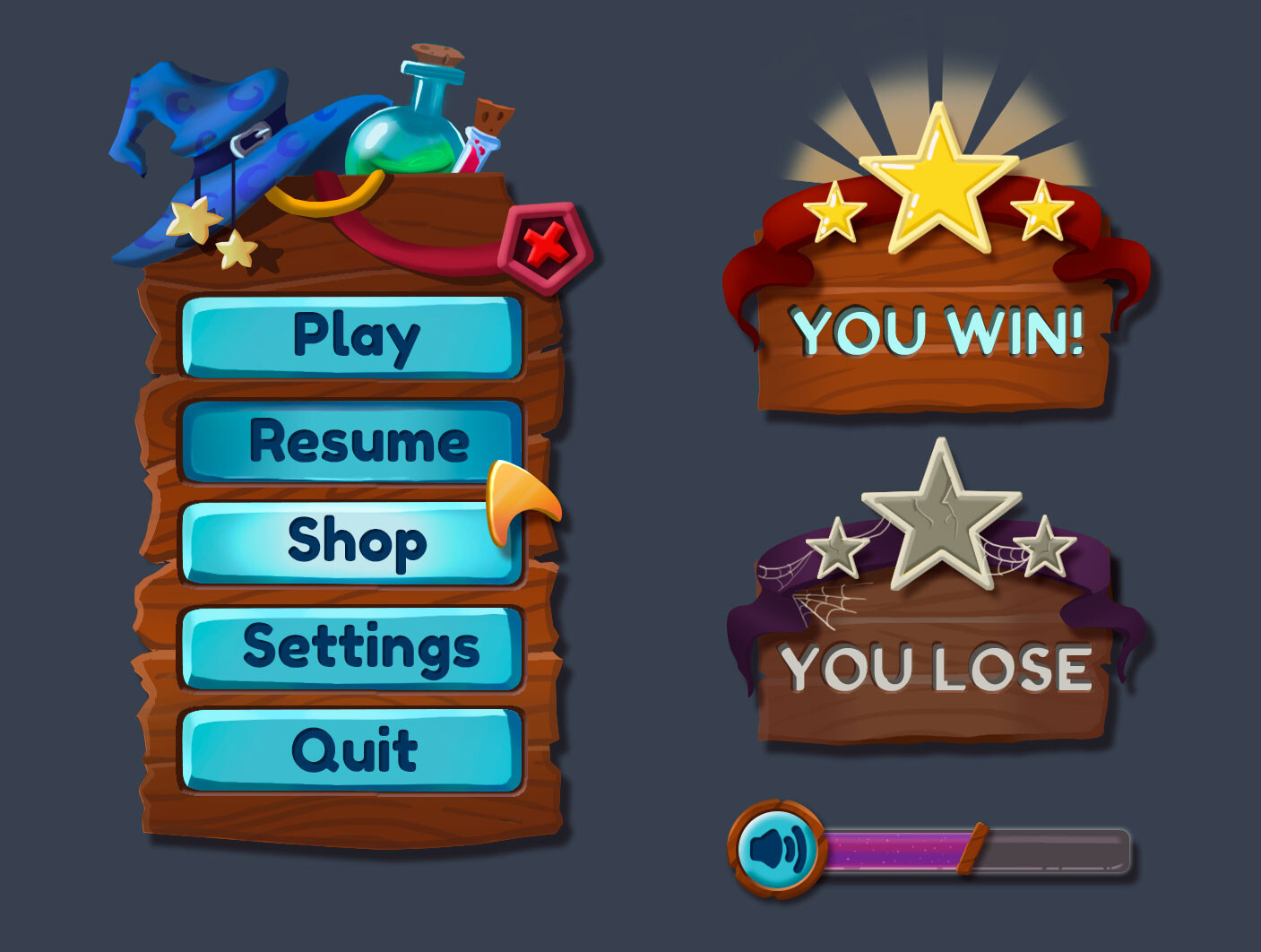 ArtStation - Game menu