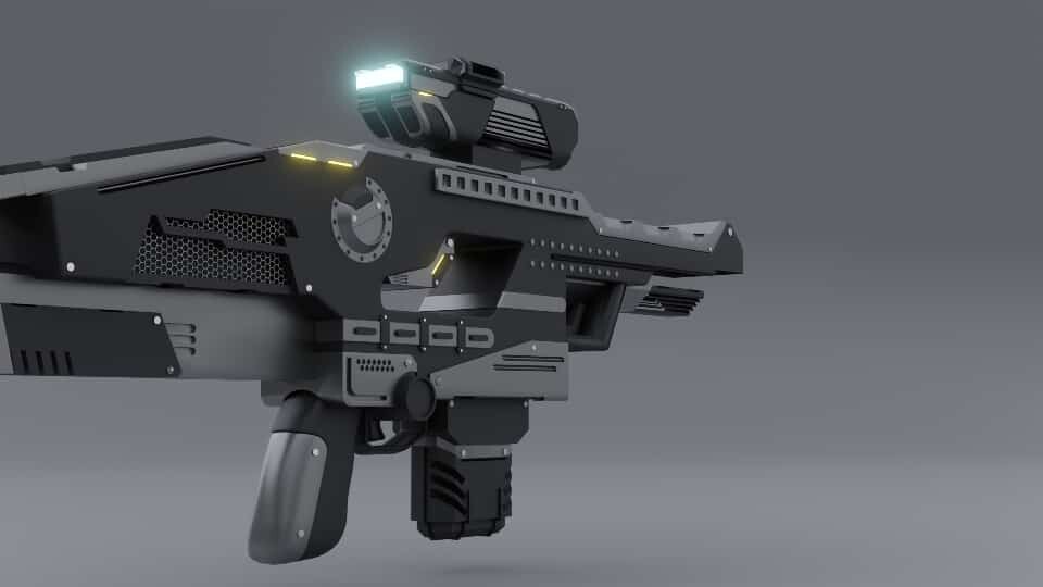 ArtStation - SciFi Assault rifle.