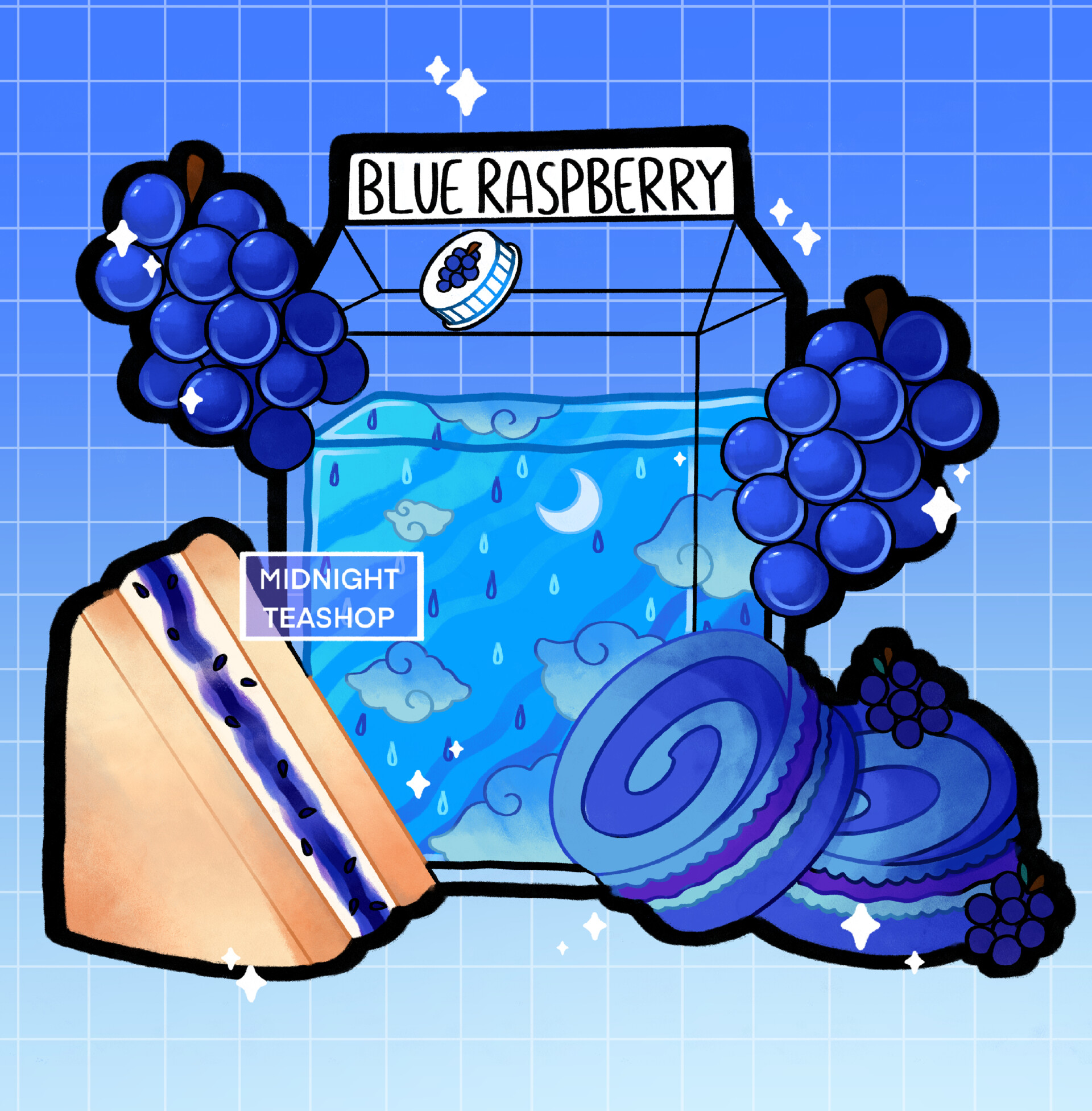ArtStation - Blue Raspberry Snacks Redraw